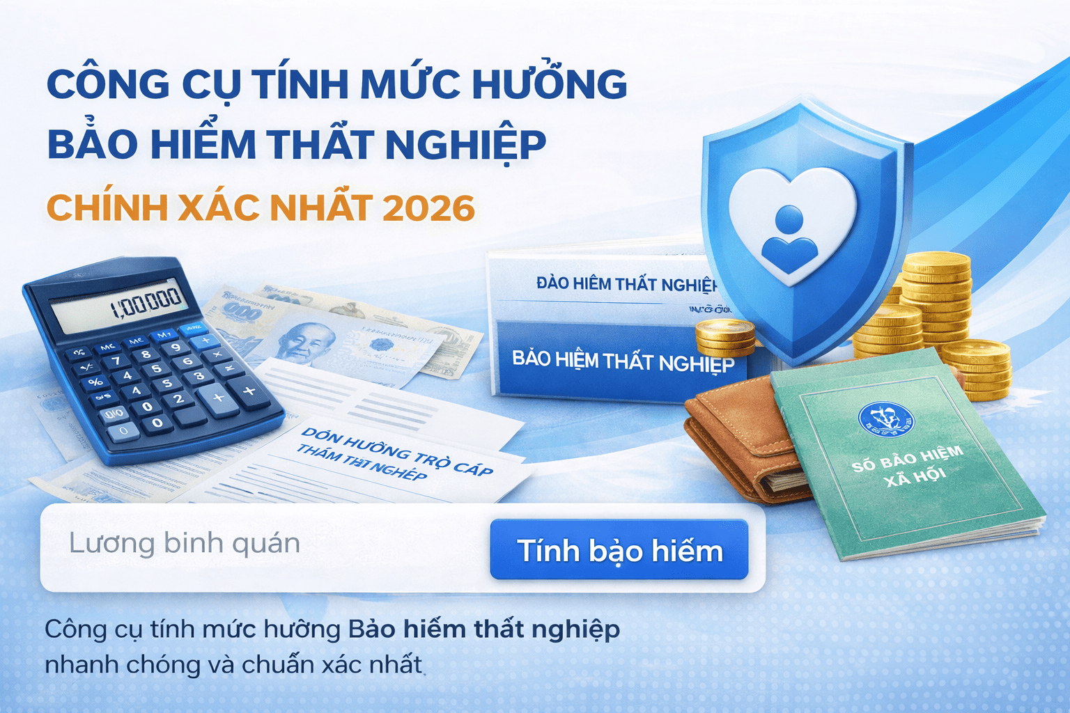 Công cụ Tính Mức Hưởng BHTN 2026 | SprinGO